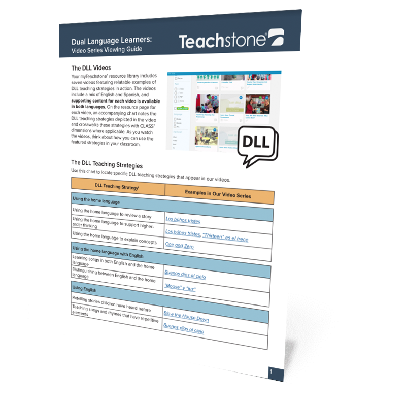 Dual Language Learner Resource Series (Spanish) - Teachstone